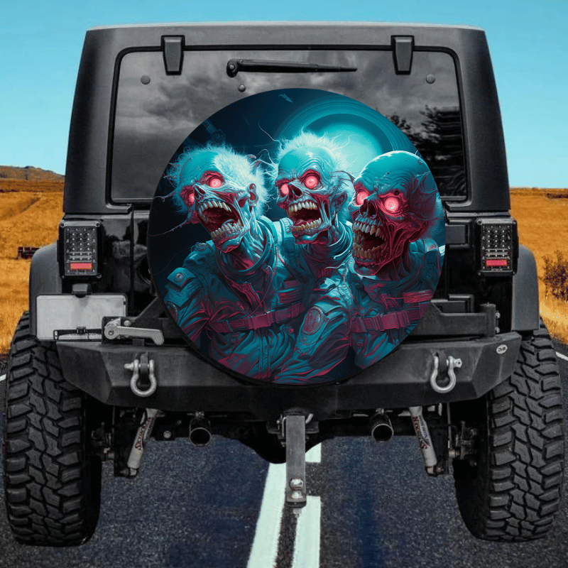Zombie 4 spare tire cover thickened leather universal – PathMods